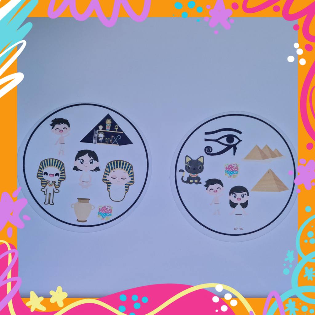 Juego dobble EGIPTO | Mi Mesa Magica