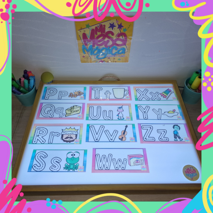 Abecedario trazo doble COLE | Mi Mesa Magica